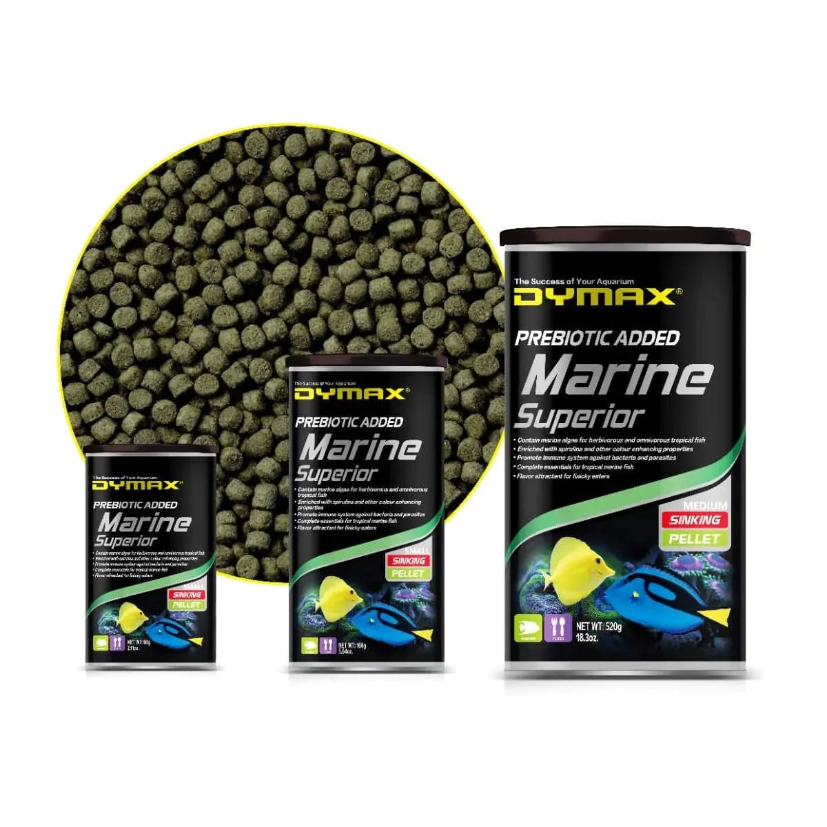 Marine Superior Pellet Food - Dymax – Top Shelf Aquatics