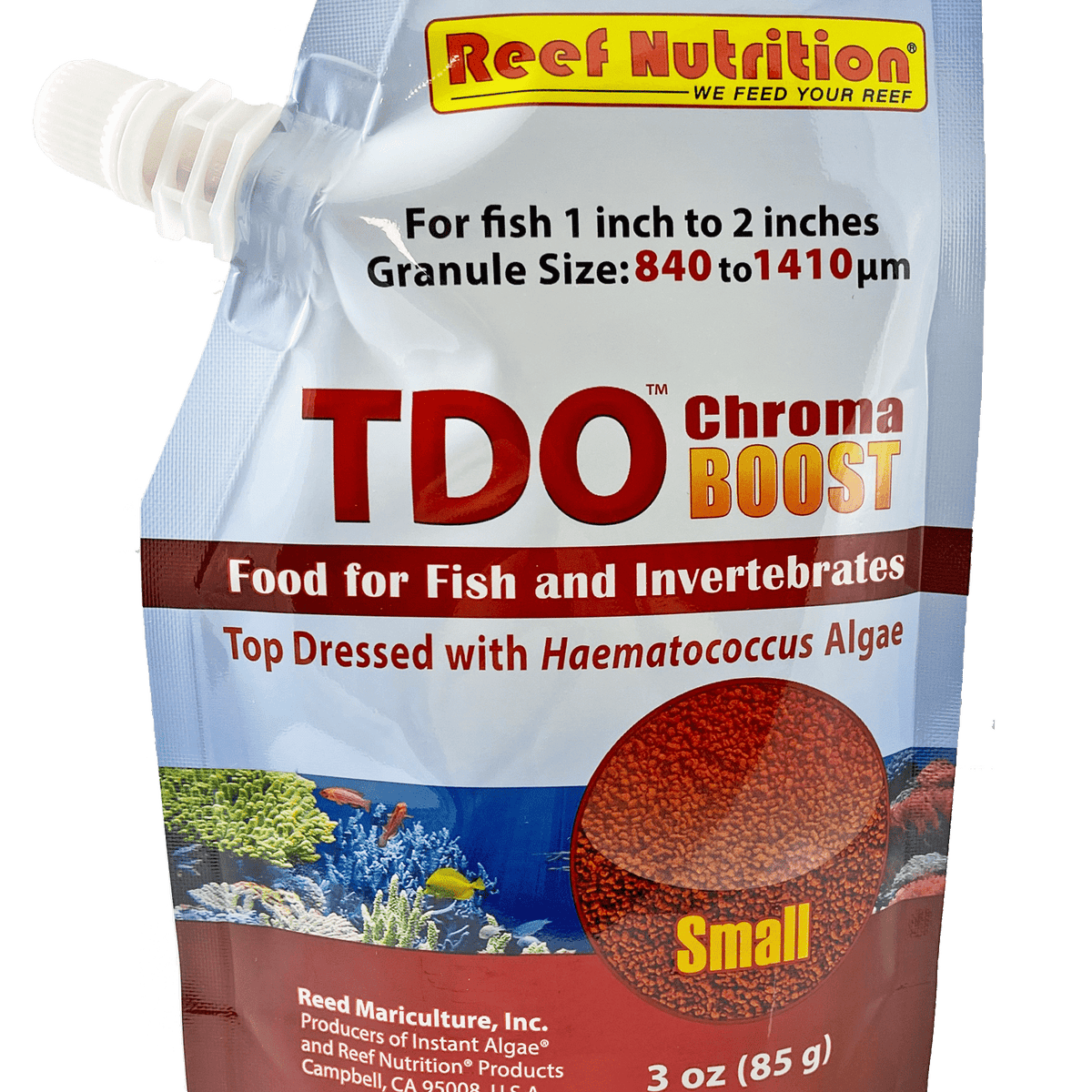 TDO-C2 Chroma BOOST Fish Food - Reef Nutrition – Top Shelf Aquatics
